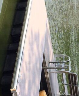 P Profile Dock Edging for boat docks, non-marring, fade resistant protect